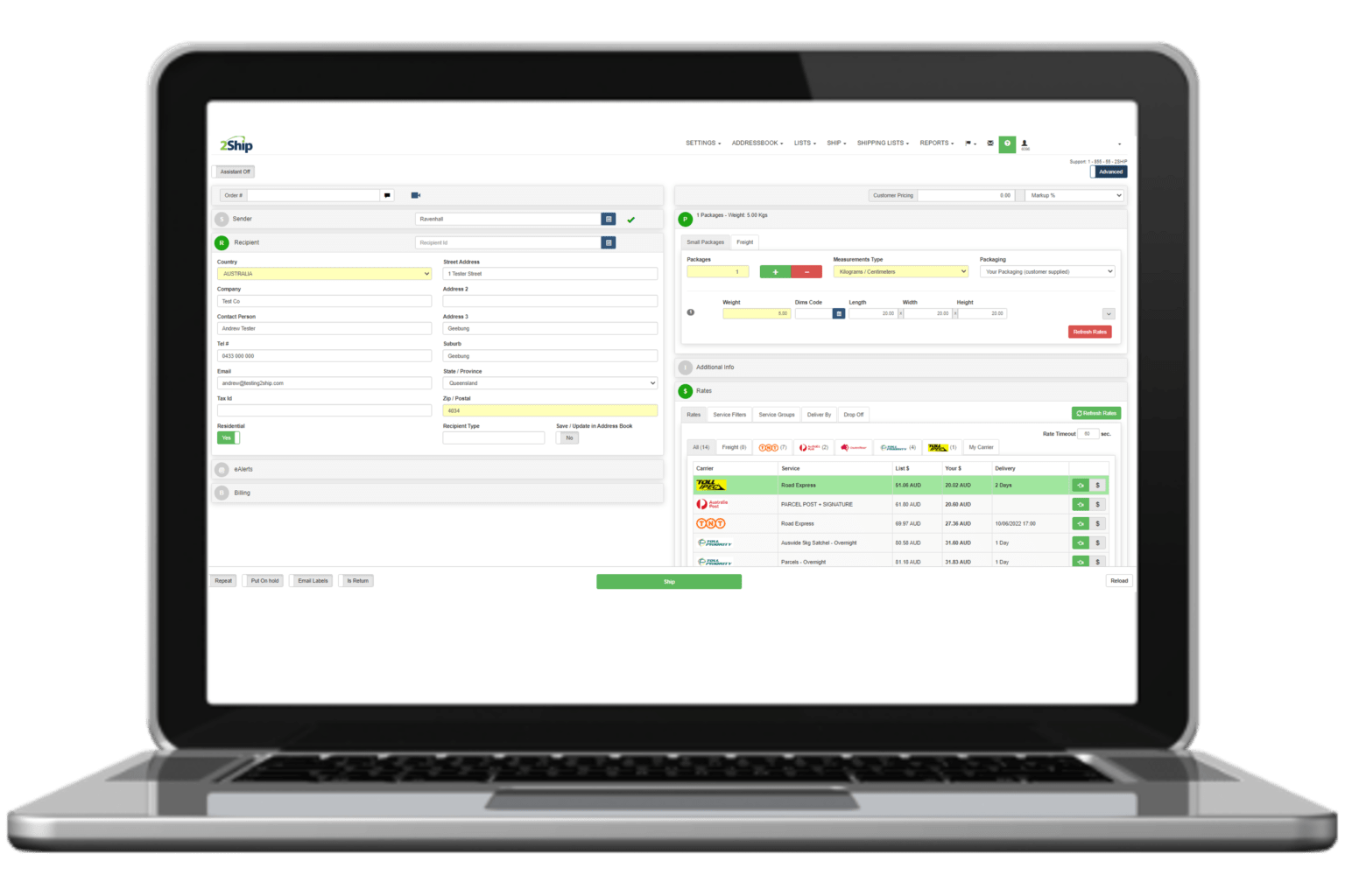 Transport Management System 2Ship is now in Australia
