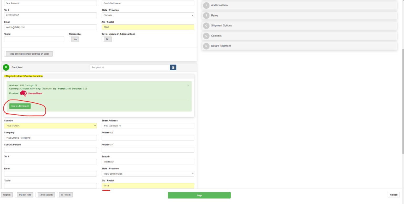 Pick Up and Drop Off Locations in 2Ship - Freight Controller